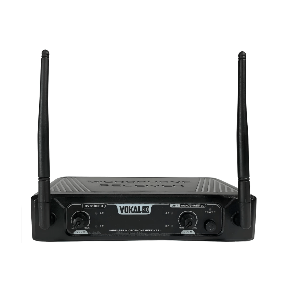 Microfone Sem Fio Duplo de Mão DVS100DM - Vokal - shopdoaudio
